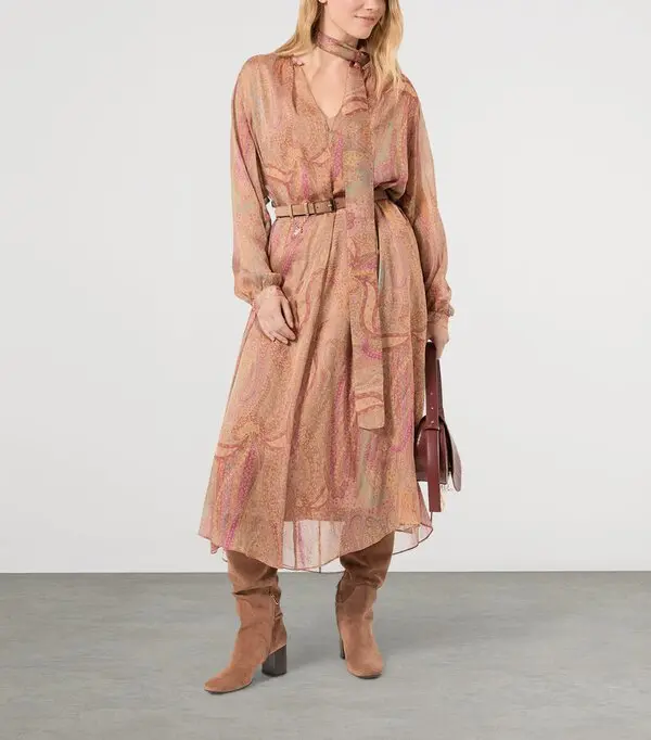 Marina Rinaldi Silk Printed Maxi Dress