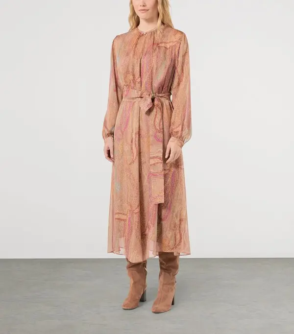 Marina Rinaldi Silk Printed Maxi Dress