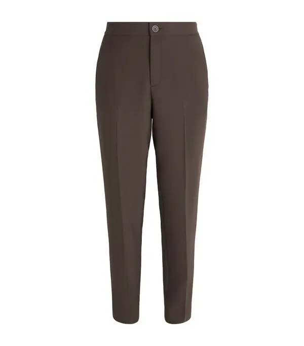 Sandro Stretch-jersey Trousers - Brown