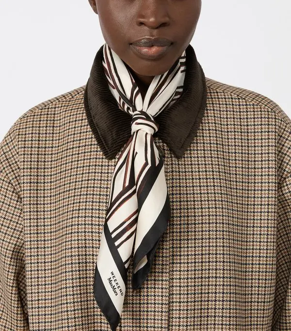 Max Mara Silk Printed Square Scarf