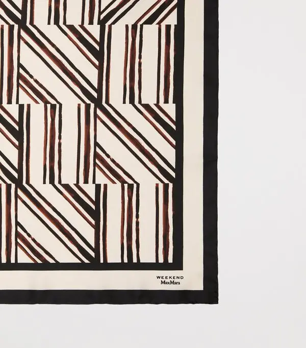 Max Mara Silk Printed Square Scarf