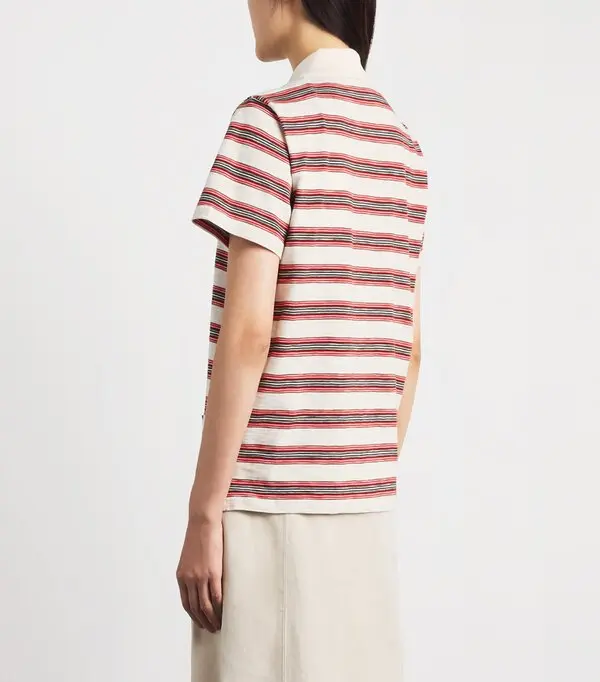 Moncler Cotton Stripe Polo Shirt