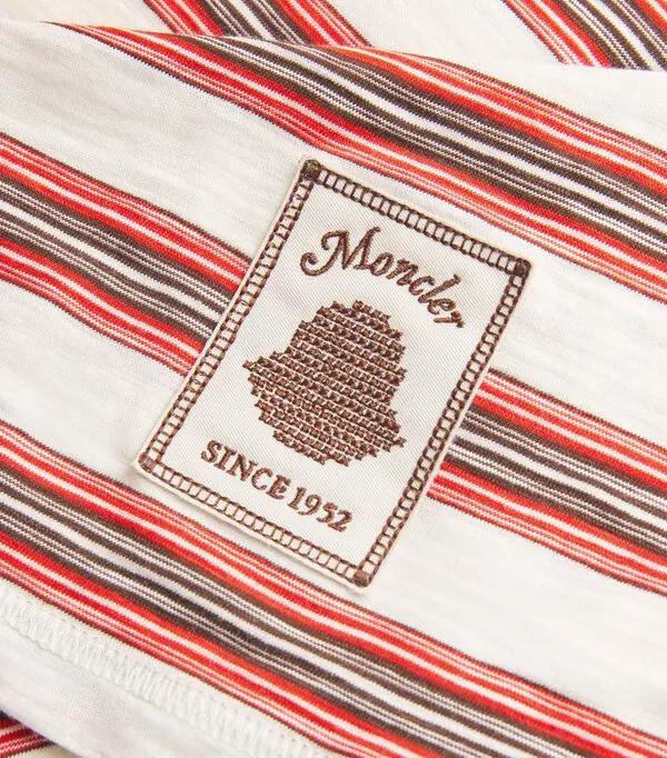 Moncler Cotton Stripe Polo Shirt