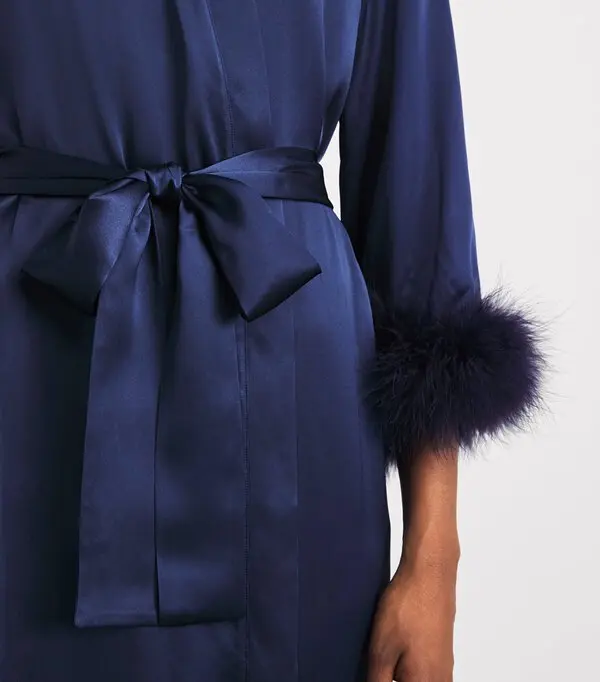 GILDA & PEARL Silk Meet Me At Midnight Robe
