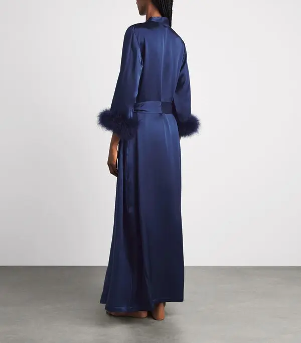 GILDA & PEARL Silk Meet Me At Midnight Robe