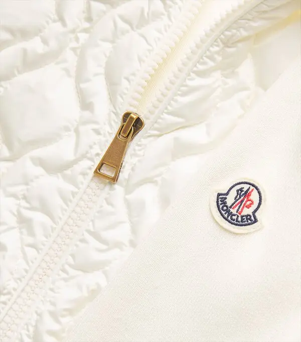 Moncler Cotton Quilted Hybrid Cardigan