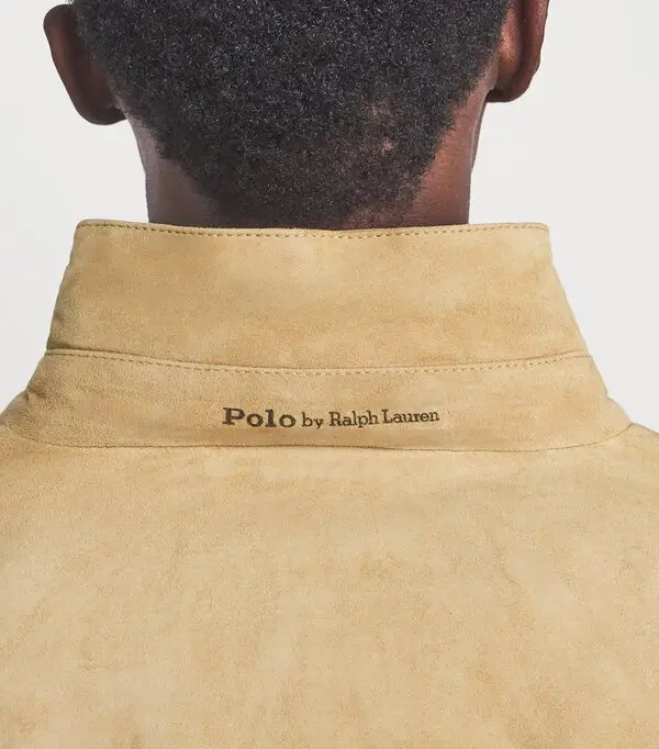 Polo Ralph Lauren Goat Suede Charleton Bomber Jacket