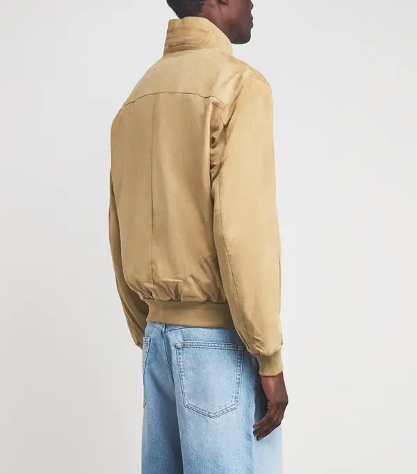 Polo Ralph Lauren Goat Suede Charleton Bomber Jacket