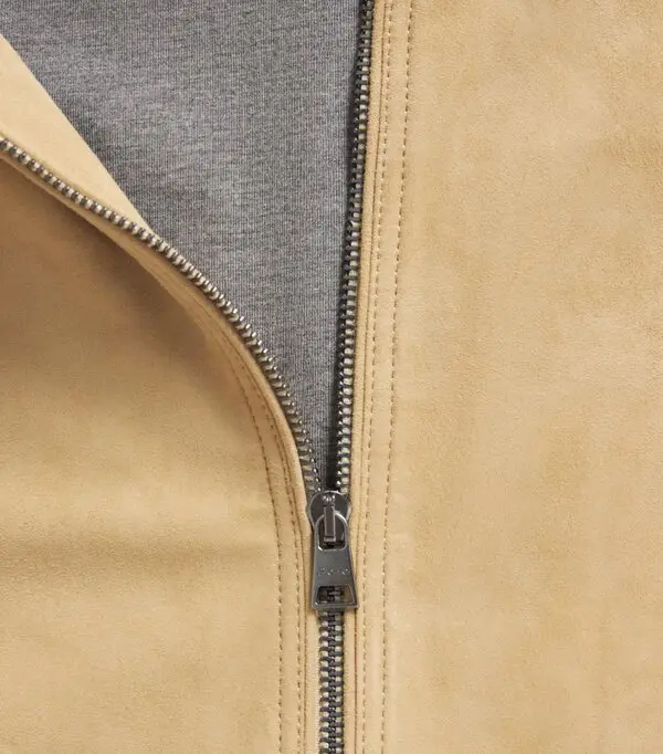 Polo Ralph Lauren Goat Suede Charleton Bomber Jacket