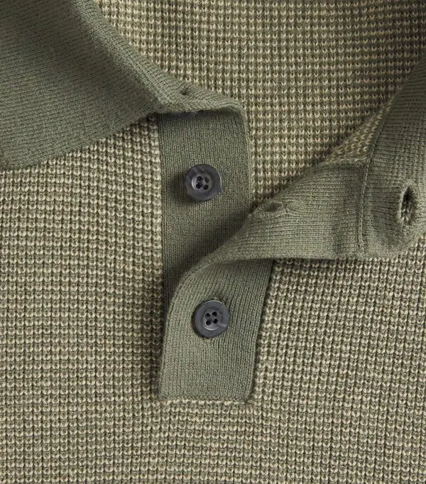 Vince Cotton-cashmere Polo Shirt