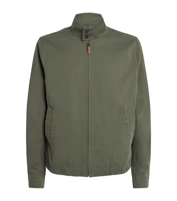 Vince Cotton-linen Bomber Jacket - Green