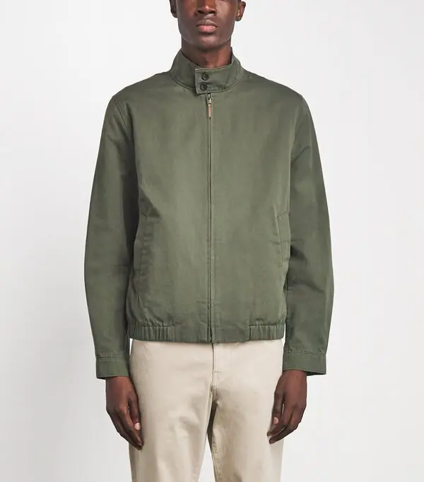 Vince Cotton-linen Bomber Jacket - Green