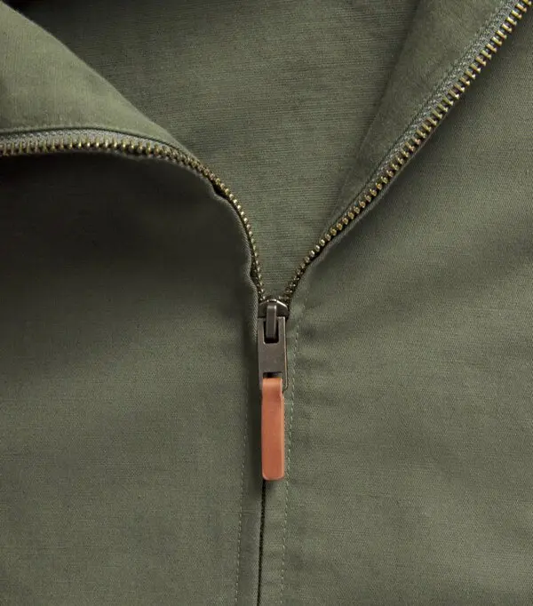 Vince Cotton-linen Bomber Jacket - Green