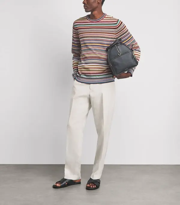 Paul Smith Linen Straight Trousers