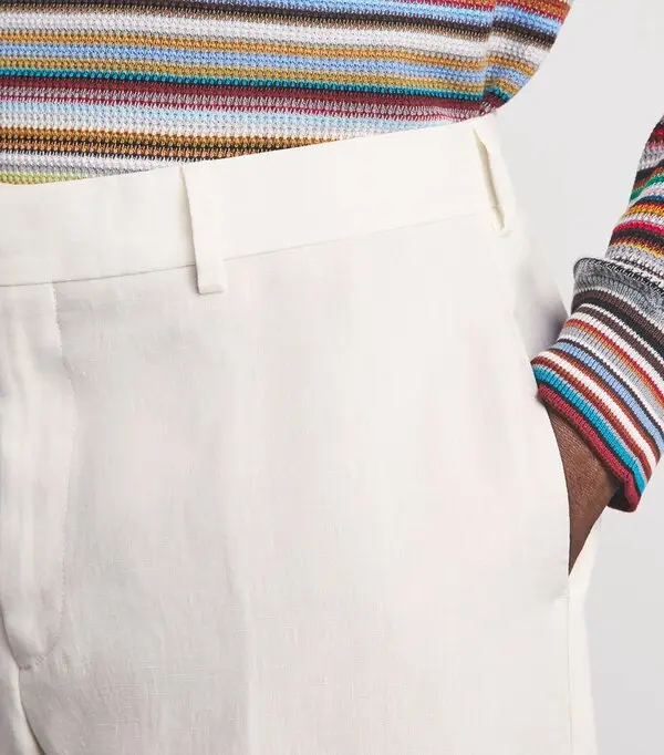 Paul Smith Linen Straight Trousers