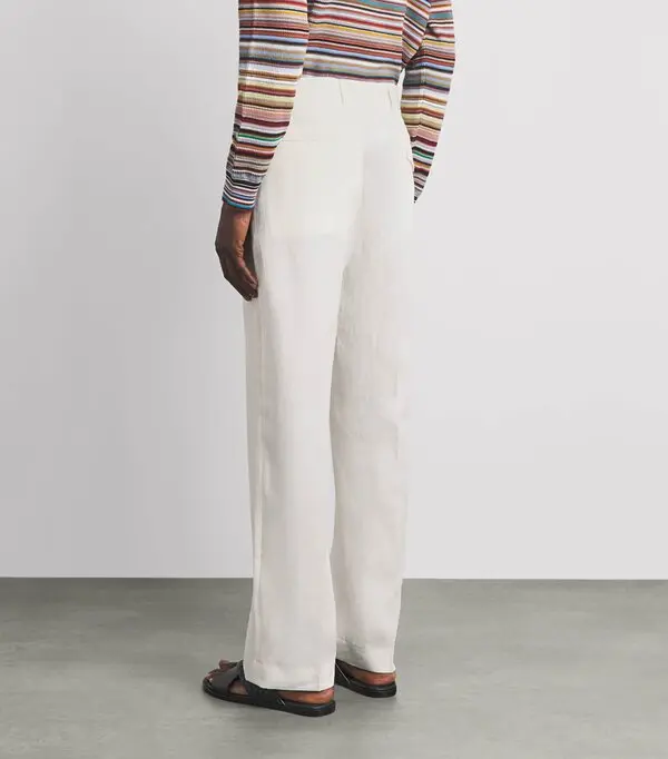 Paul Smith Linen Straight Trousers