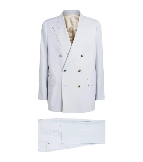 Paul Smith Wool-mohair Double-breasted Blazer