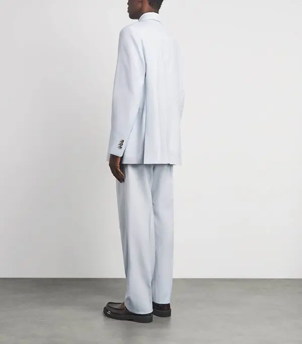 Paul Smith Wool-mohair Double-breasted Blazer