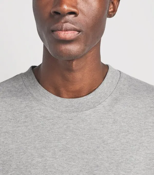 Vince Cotton Peached Face Jersey T-shirt - Grey