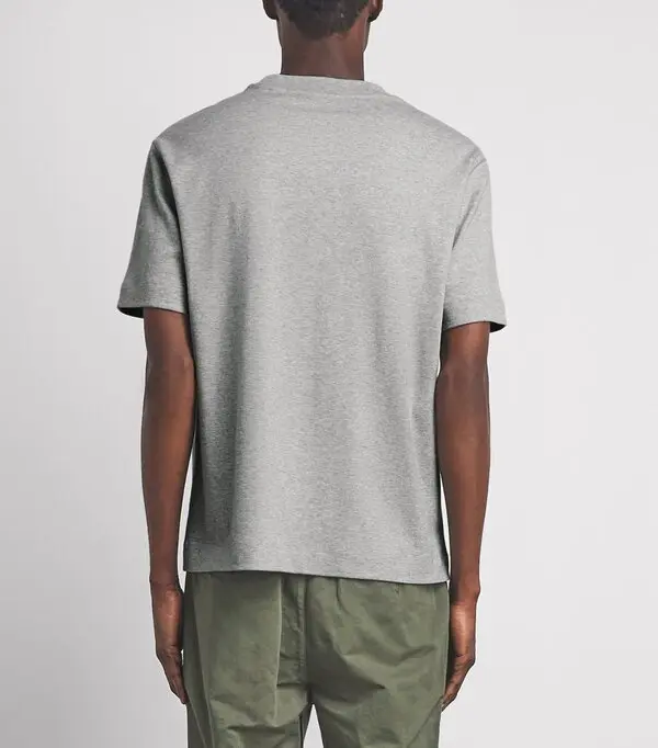 Vince Cotton Peached Face Jersey T-shirt - Grey