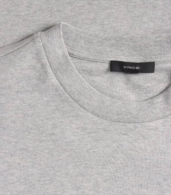 Vince Cotton Peached Face Jersey T-shirt - Grey