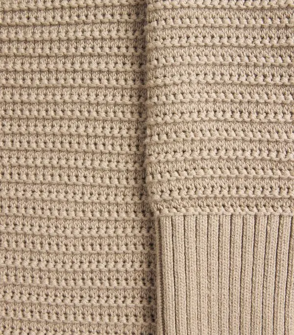 Vince Cotton-cashmere Waffle Knit Crew Neck Sweater