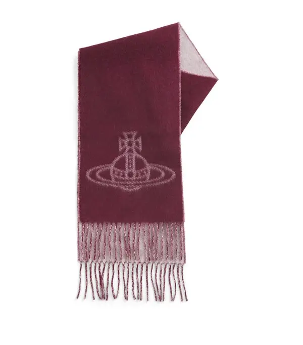 VIVIENNE WESTWOOD Wool Orb Scarf - Red