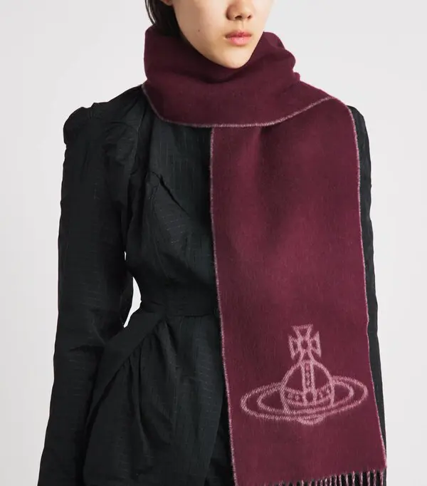 VIVIENNE WESTWOOD Wool Orb Scarf