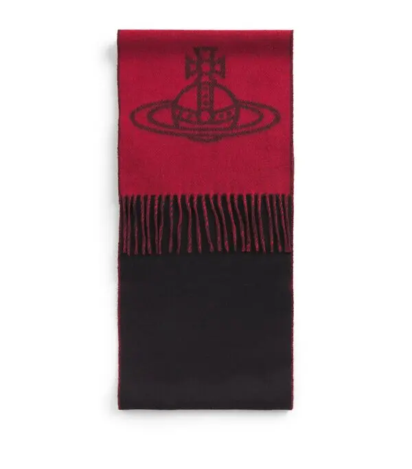 VIVIENNE WESTWOOD Wool Orb Scarf - Black