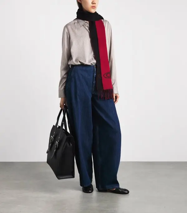 VIVIENNE WESTWOOD Wool Orb Scarf