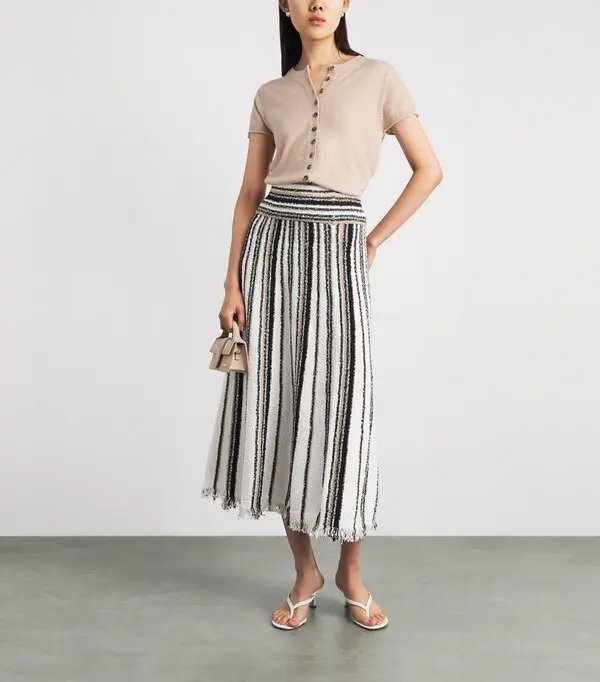 ME+EM Cashmere Short Sleeve Cardigan