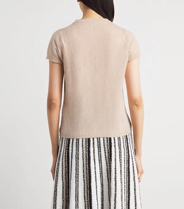 ME+EM Cashmere Short Sleeve Cardigan