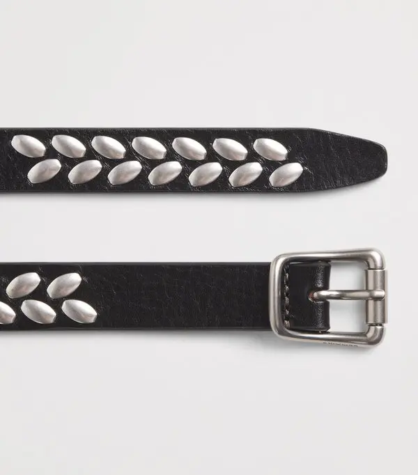 LEMAIRE Leather Studded Almond Belt