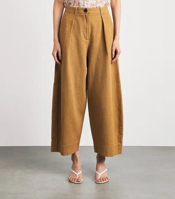 ME+EM Cotton Barrel-leg Trousers