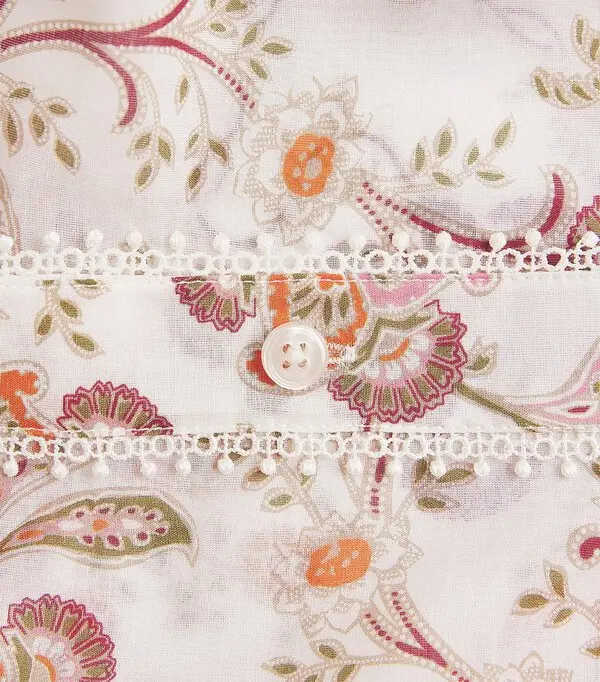 ME+EM Cotton-silk Paisley Print Shirt