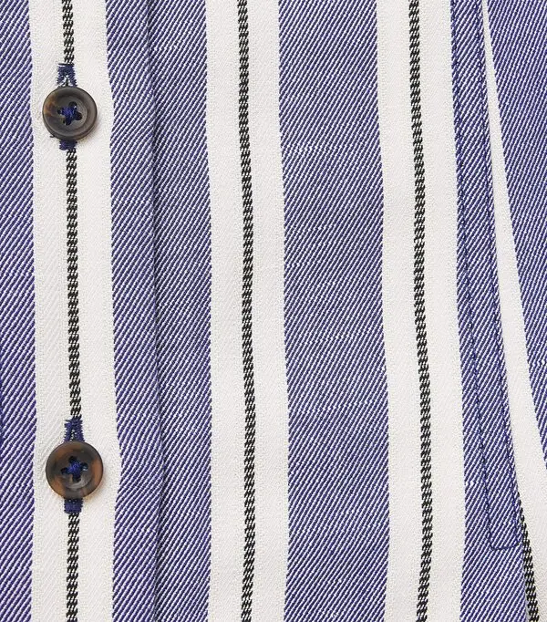 ME+EM Striped Midi Shirt Dress