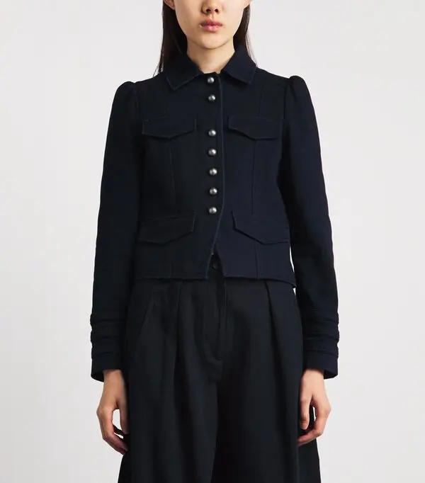 ME+EM Organic Twill Cropped Jacket