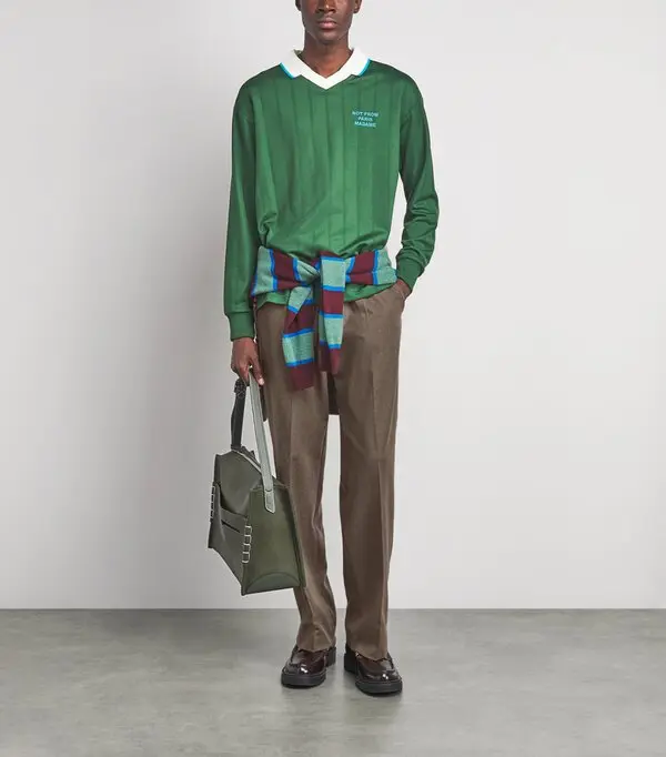 Drole De Monsieur Virgin Wool-blend Drawstring Trousers