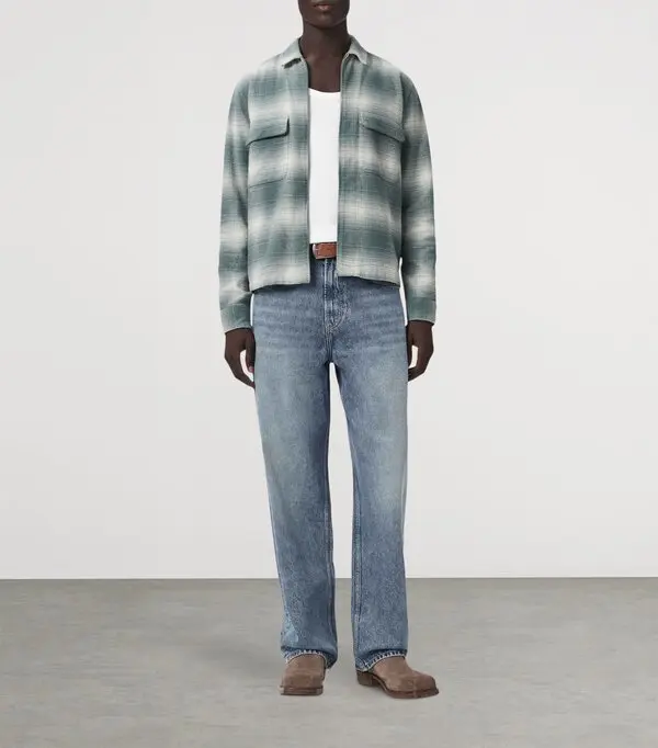 ALLSAINTS Organic Cotton Check Polanco Overshirt