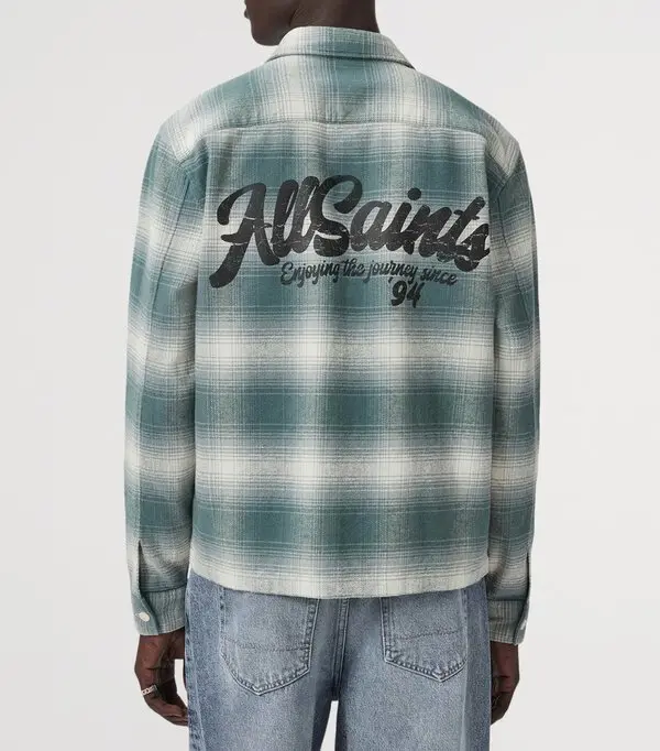 ALLSAINTS Organic Cotton Check Polanco Overshirt
