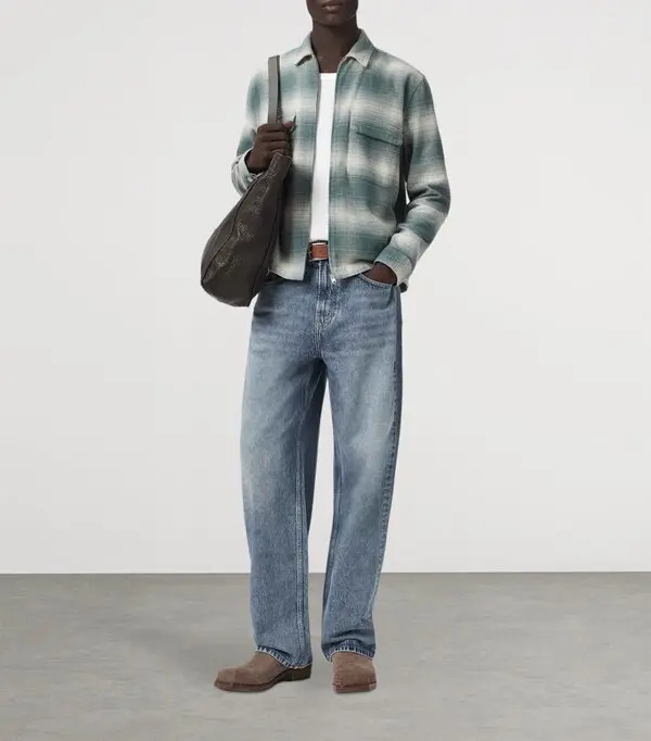 ALLSAINTS Organic Cotton Check Polanco Overshirt