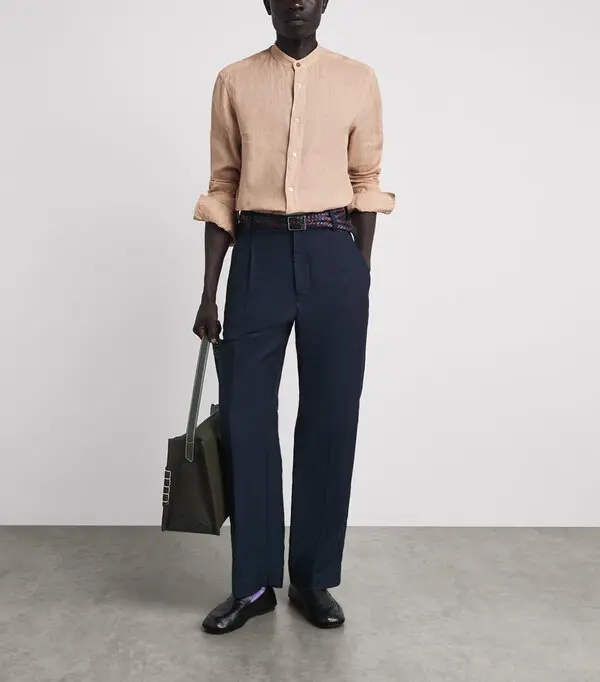 Paul Smith Linen Stand-collar Shirt