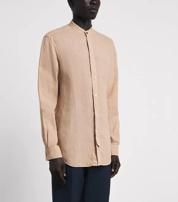 Paul Smith Linen Stand-collar Shirt