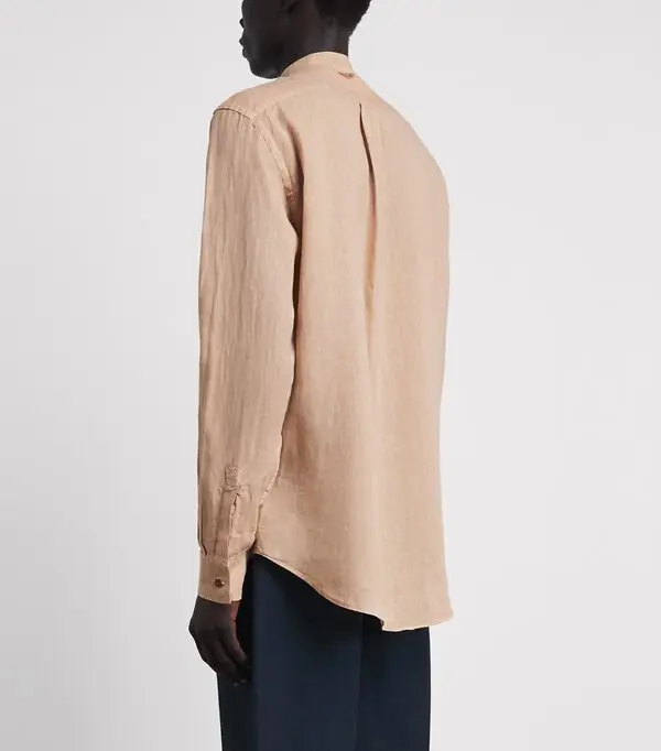 Paul Smith Linen Stand-collar Shirt