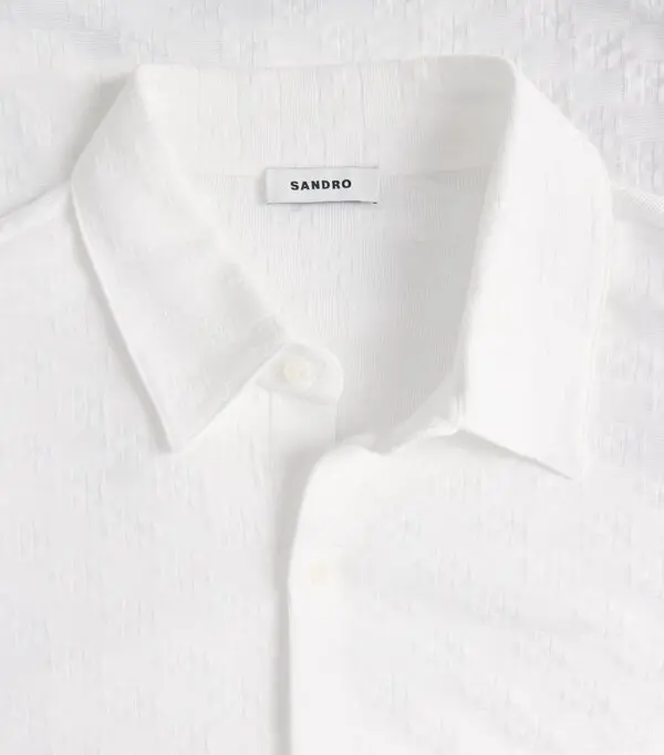 Sandro Cotton Jacquard Shirt