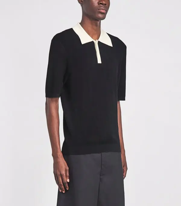 Sandro Contrast-collar Polo Shirt