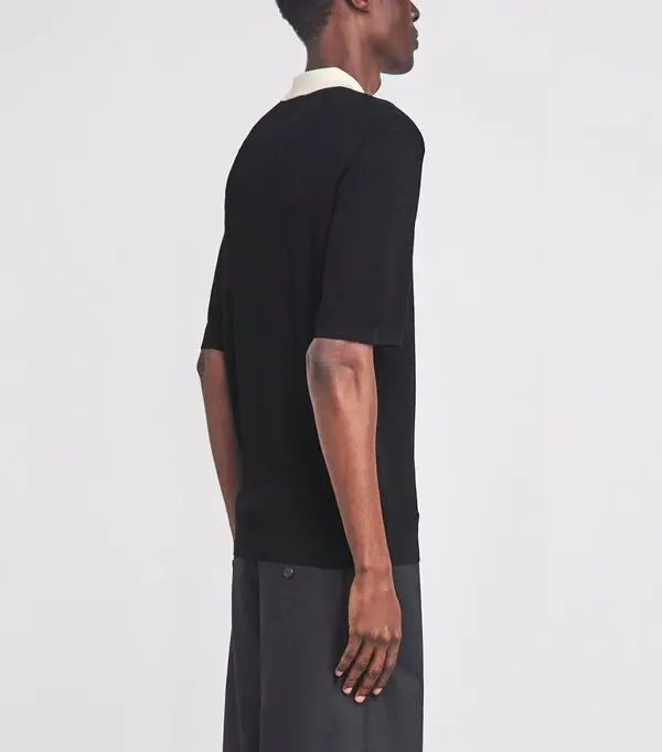 Sandro Contrast-collar Polo Shirt