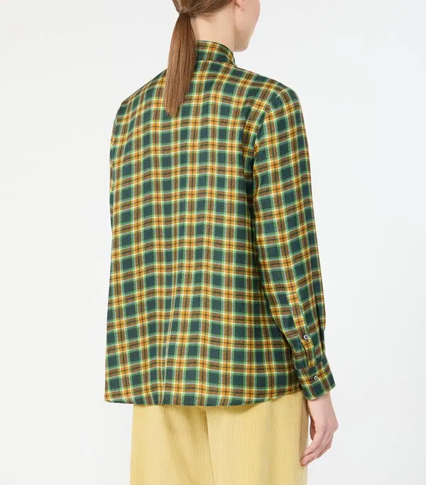 Max Mara Silk Check Shirt