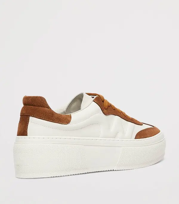 Max Mara Leather Platform Sneakers