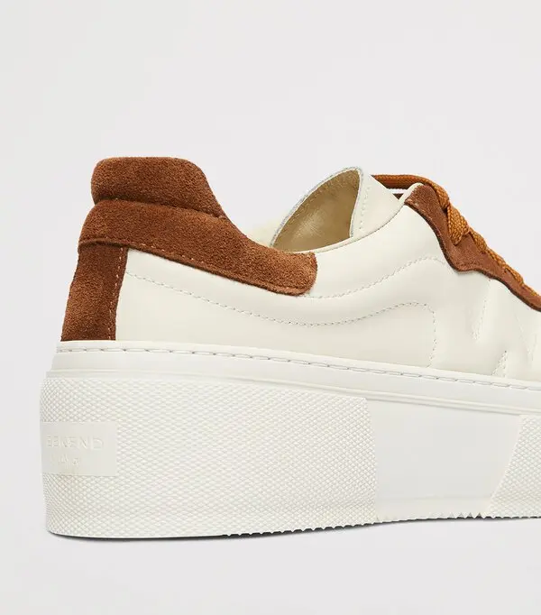 Max Mara Leather Platform Sneakers